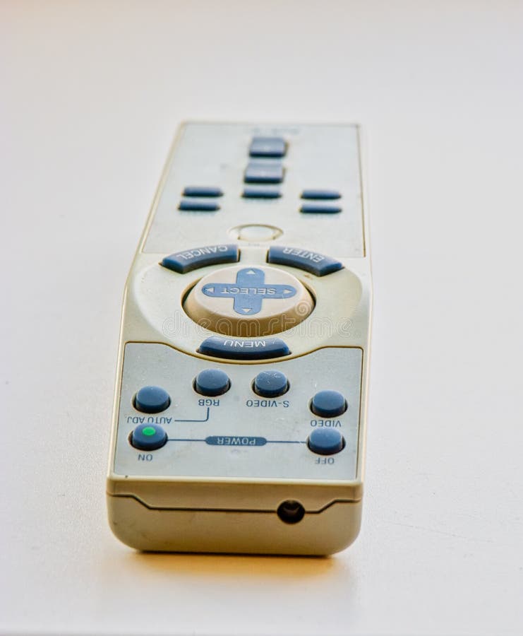 Remote Control for Old Multimedia Projector Stock Photo - Image of ...