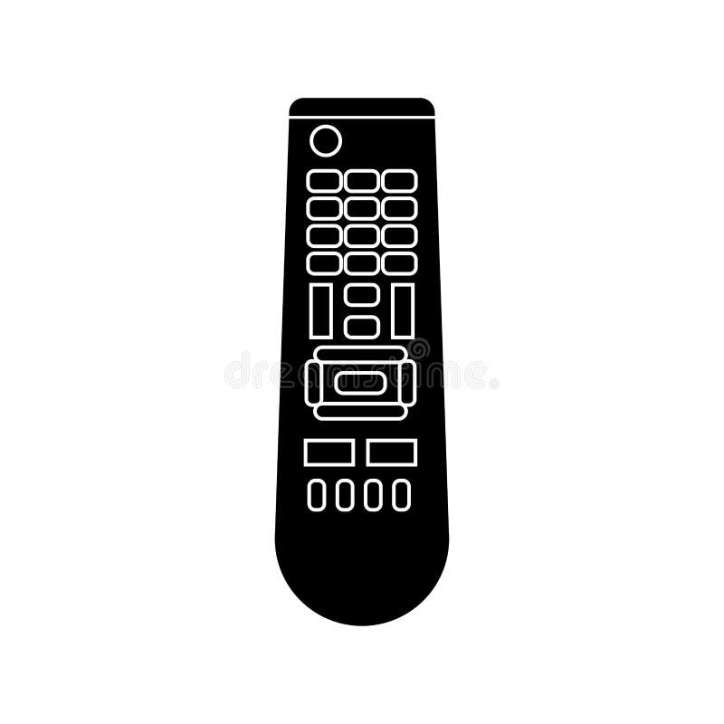 Remote Control Panel it is White Icon . Stock Vector - Illustration of ...