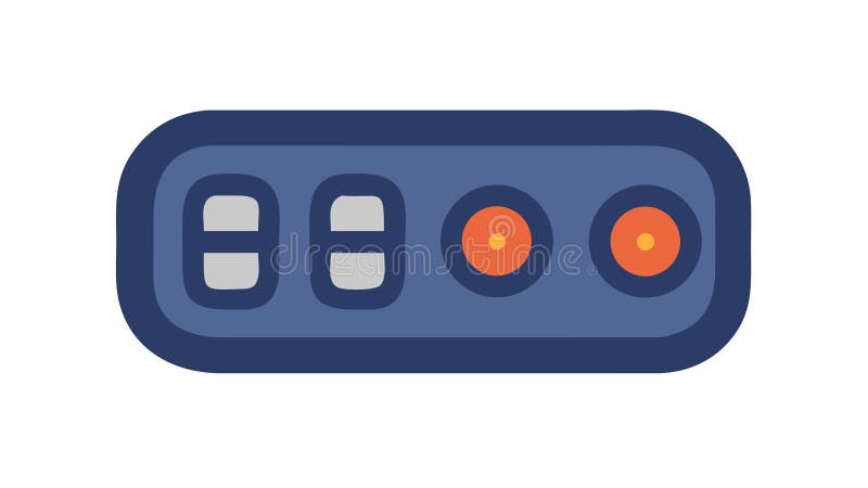 Remote Control Panel Icon with Buttons for Device Operation and ...