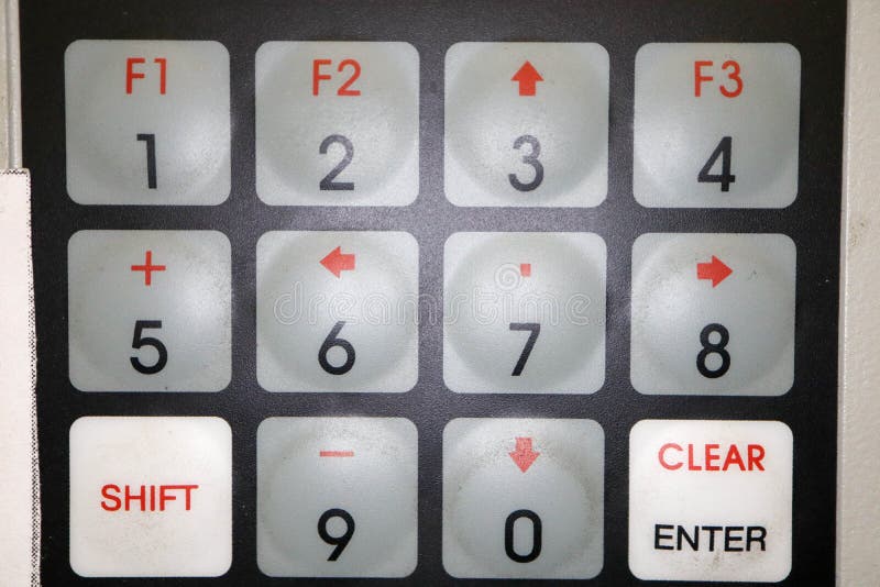 Remote Control Panel with Keypad Close Up Stock Photo - Image of panel ...