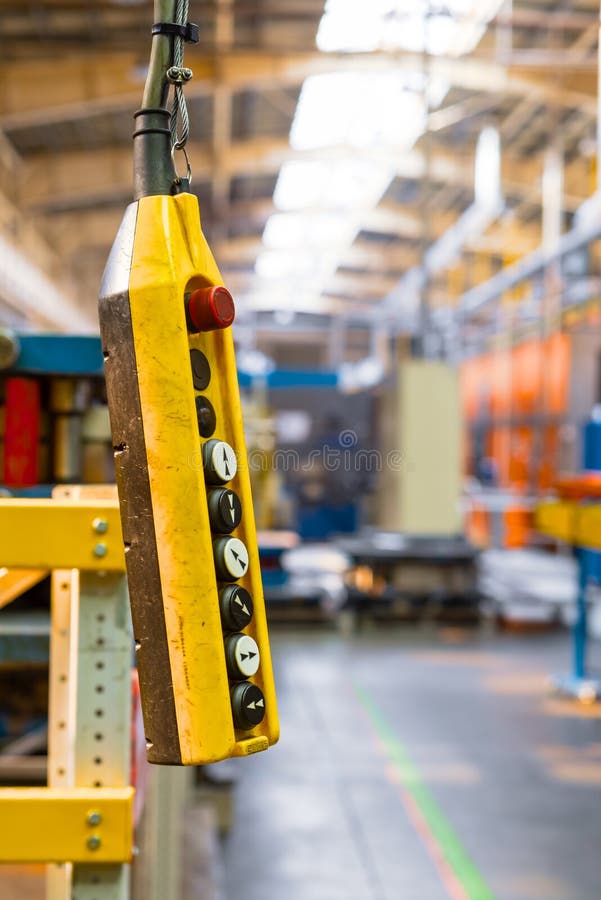 Remote Control Pendant Switch for Overhead Crane in the Factory Stock ...