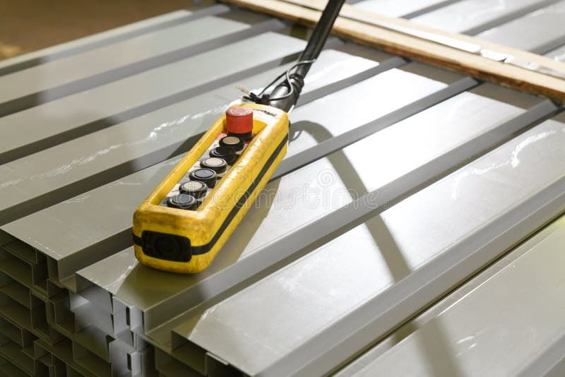 Remote Control Pendant Switch for Overhead Crane in the Factory Stock ...