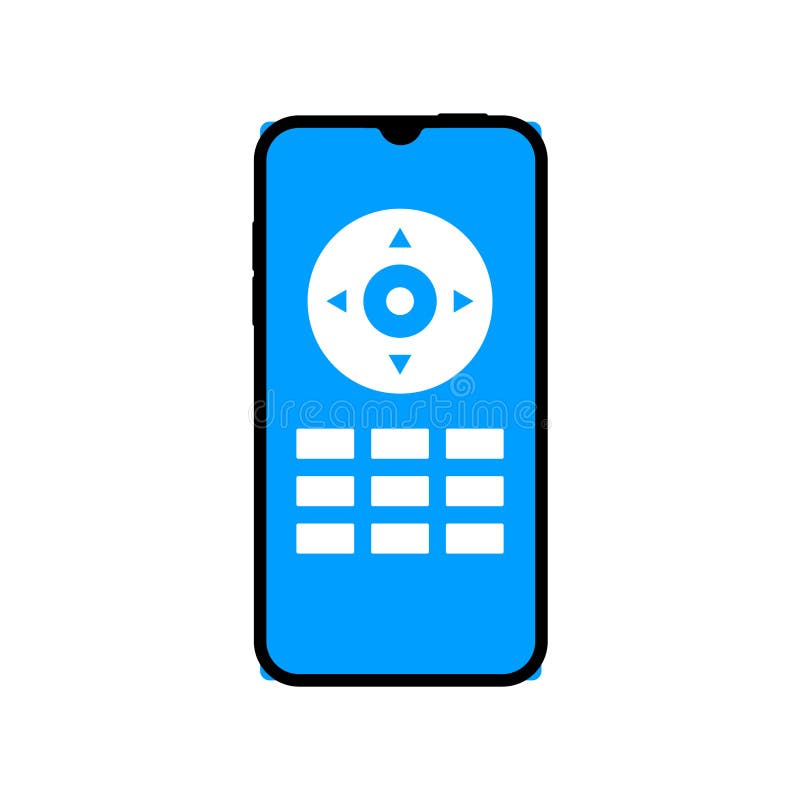 Remote Control Phone App Design Vector Business Tv Ui Technology ...