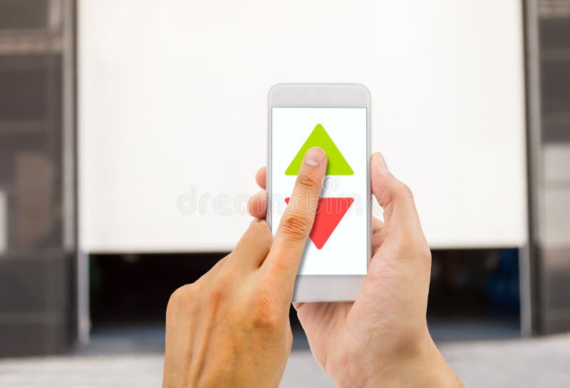 Remote Control with the Door Open Stock Image - Image of adult, people ...