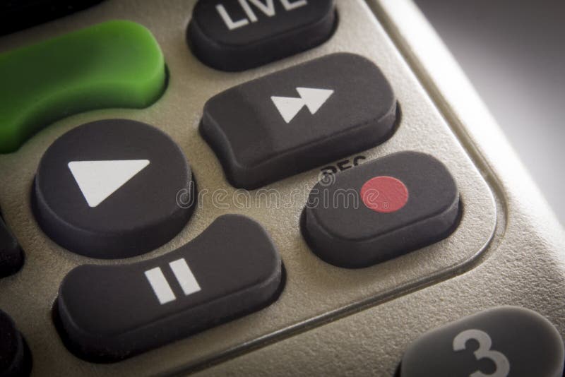 Remote Control Play Button stock photo. Image of closeup - 70578848