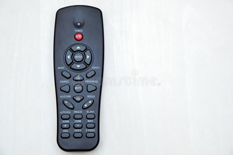 The Remote Control of the Projector. Stock Photo - Image of equipment ...