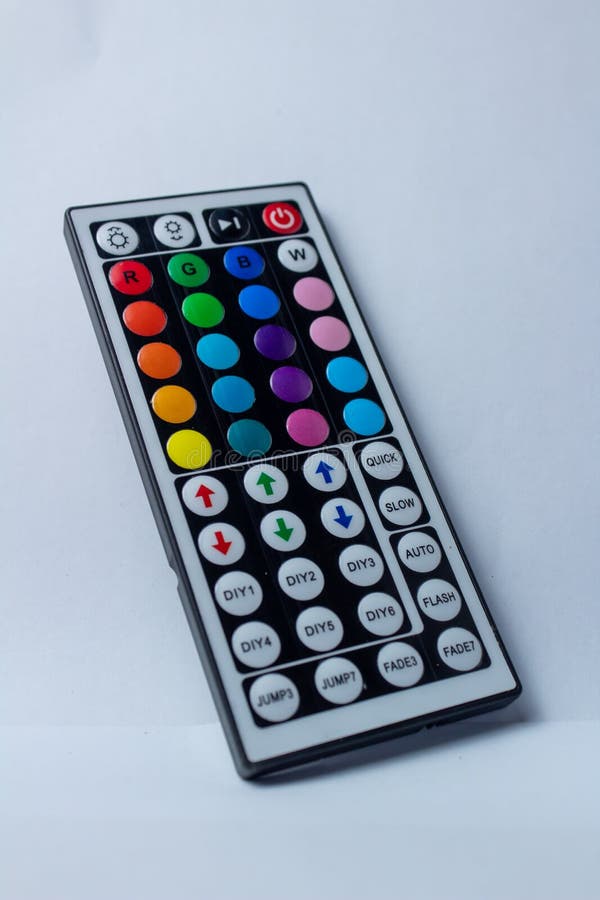 Remote Control for Rgb Lights Stock Image - Image of control, colorful ...