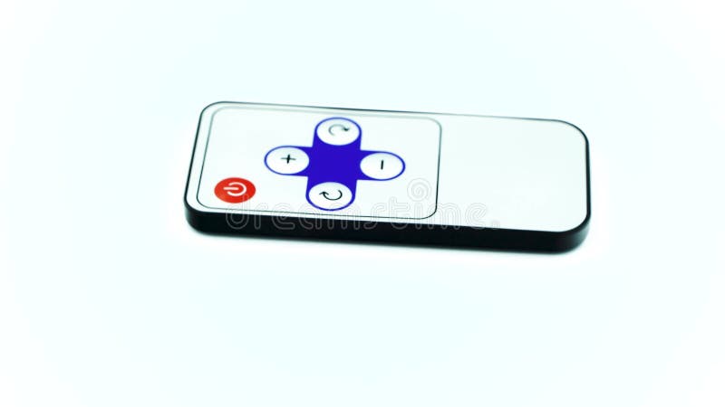 The Remote Control Rotates on a White Background Stock Video - Video of ...