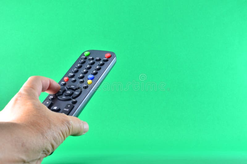 Remote Control for Satellite Receiver Box Tv Hd Thailand. Finger Stock ...