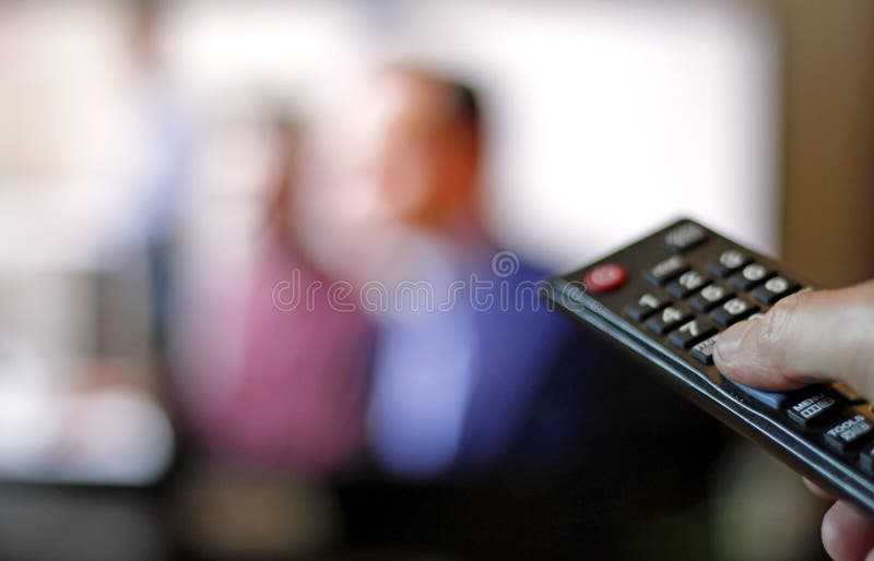 Remote control and screen stock image. Image of season - 283418523