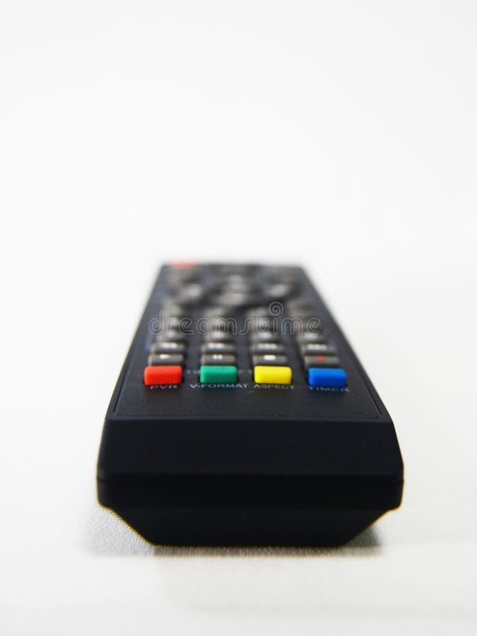 Remote Control Set Top Box Remote Control Channel Guide Stock Photo ...