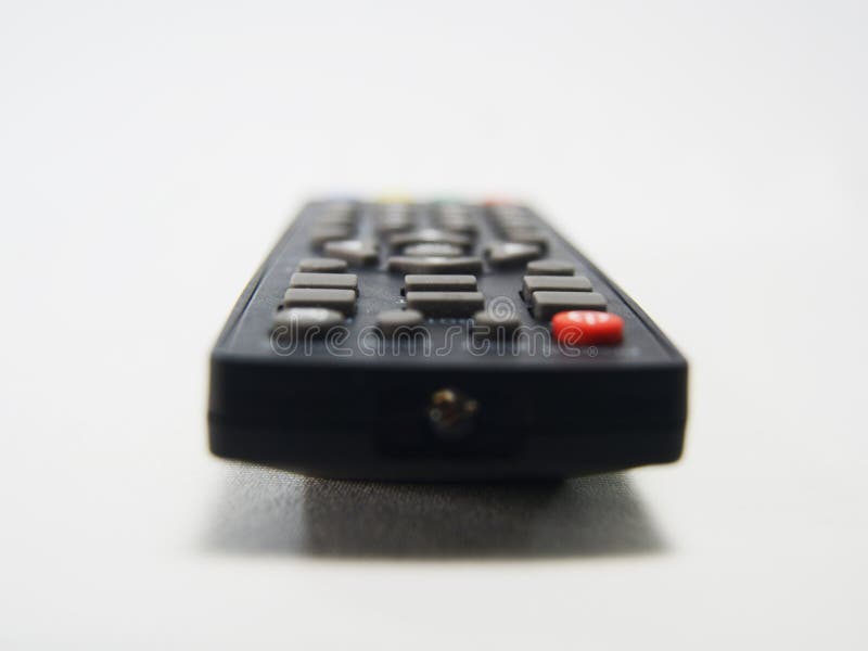 Remote Control Set Top Box Remote Control Channel Guide Stock Photo ...