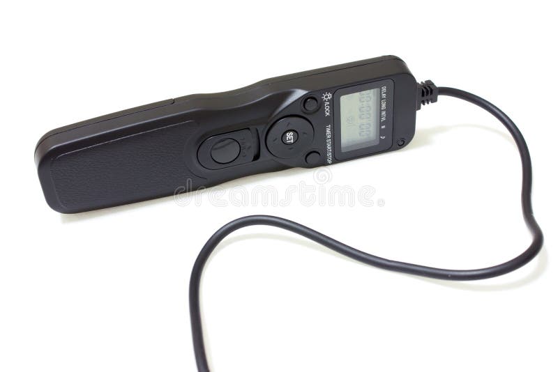 Remote Control Shutter Switch of DSLR Stock Image - Image of equipment ...