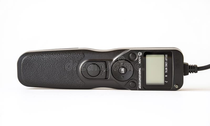 Remote Control Shutter Switch of DSLR Camera Stock Photo - Image of ...