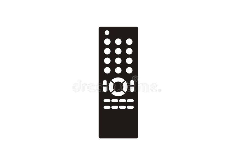 Remote Control. Simple Illustration in Black and White Stock Vector ...