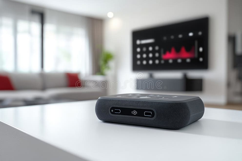 A Remote Control Sits on a White Table, Ready for Use Stock Image ...