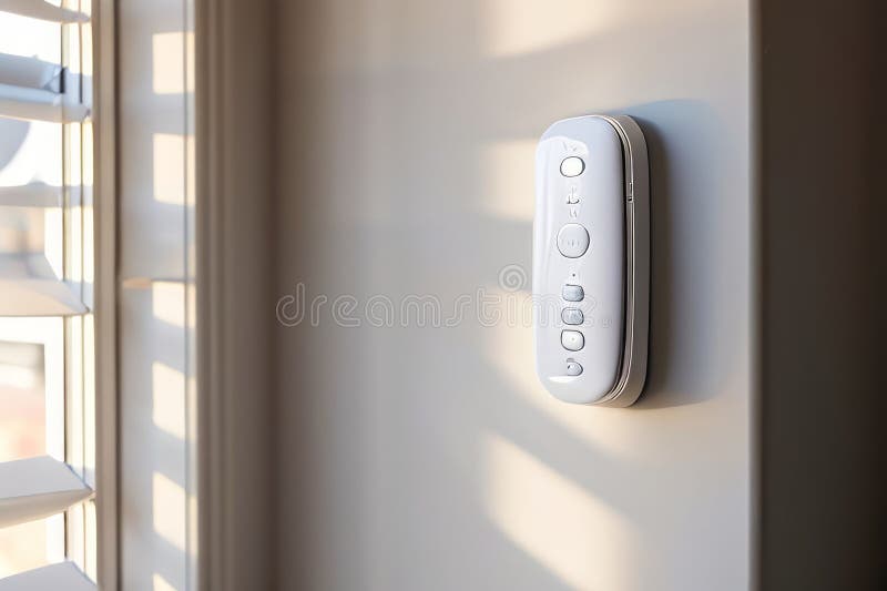 Remote Control for Smart Blinds Curtains a Close Up of a Remote Stock ...