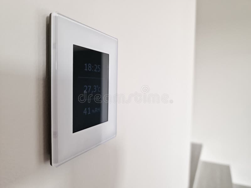 Remote Control for Smart House Climate and Fresh Air Stock Photo ...