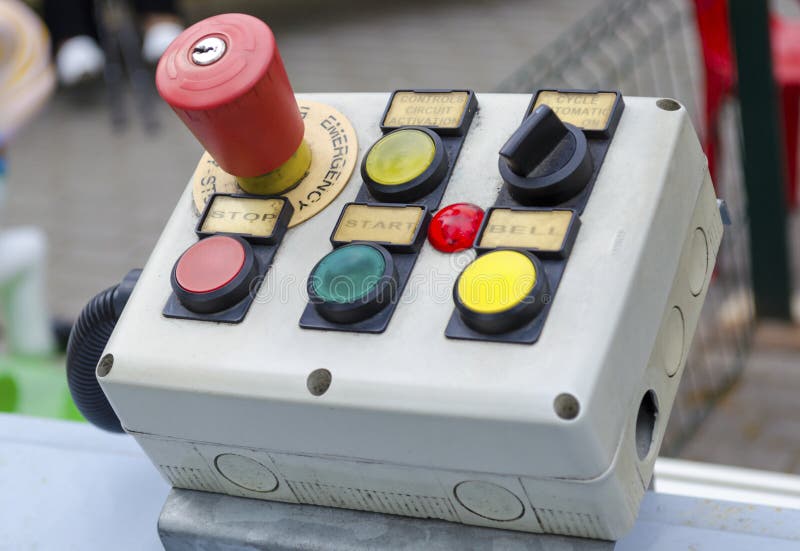 Remote Control for Start and Stop. Stock Image - Image of equipment ...