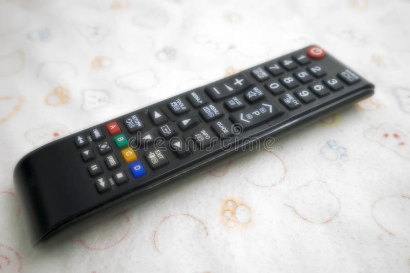 Remote Control Television Switch Off Reduce Energy Stock Photo - Image ...