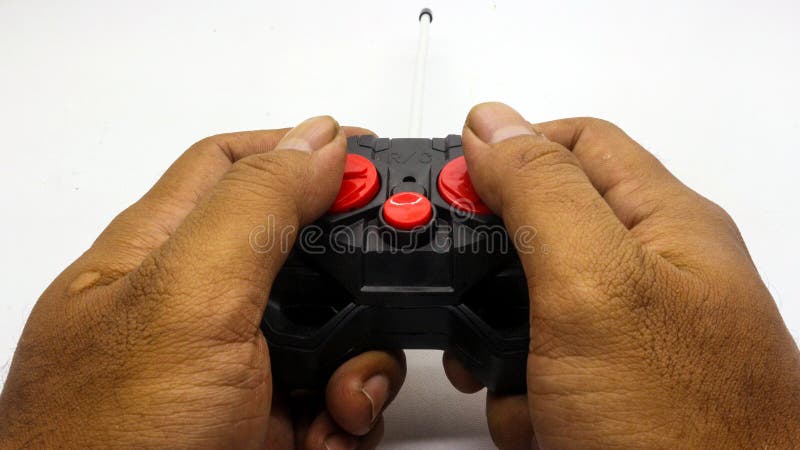 Remote Control Toy Car Playing with Hands Stock Image - Image of keypad ...