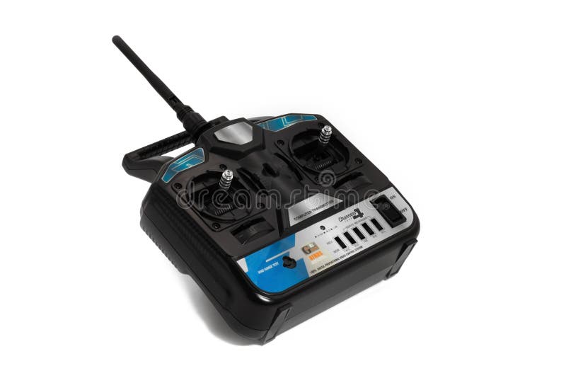 Remote Control Transmitter Used for R C Drones and Model Aircraft Stock ...