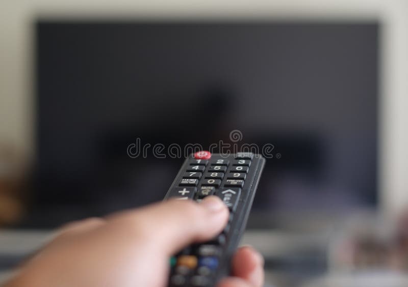 Remote control for TV stock photo. Image of manicure - 98918322
