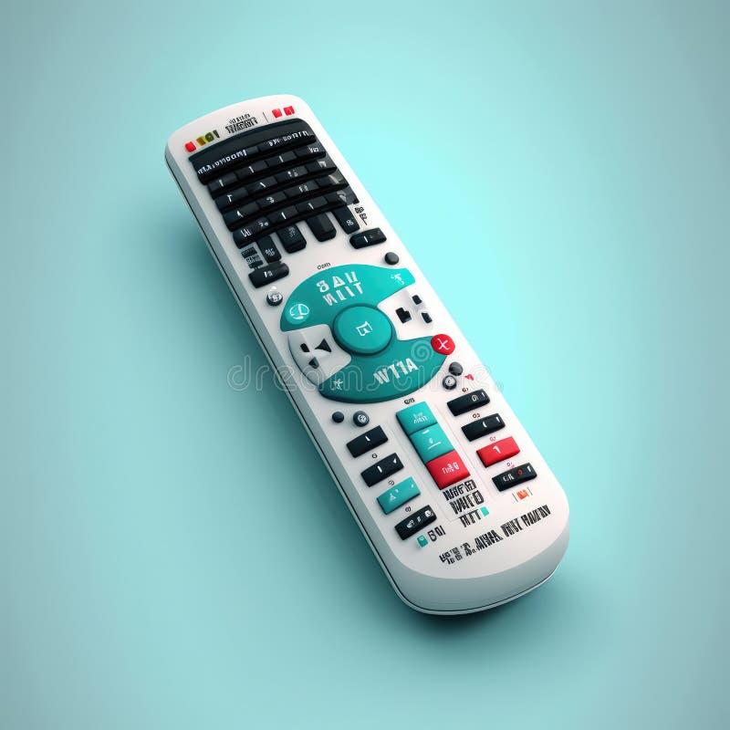Remote Control for Tv Isolate on White Background Stock Illustration ...