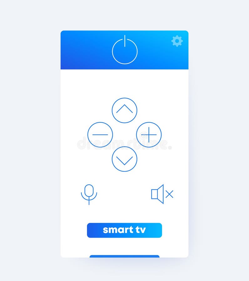 Remote Control for Tv Mobile App, Ui, Vector Stock Vector ...