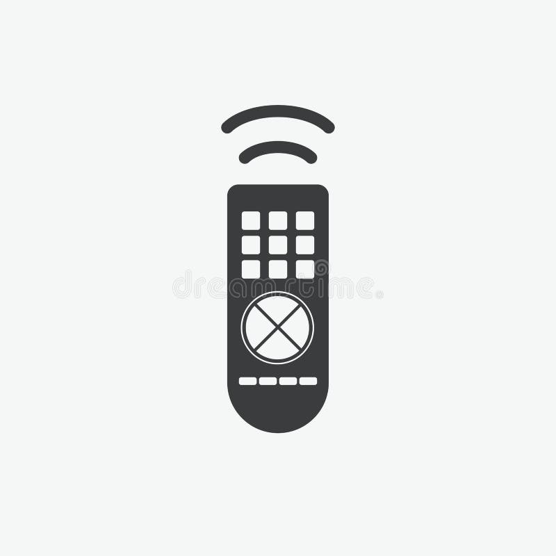 Remote Control TV Vector Icon Stock Illustration - Illustration of ...
