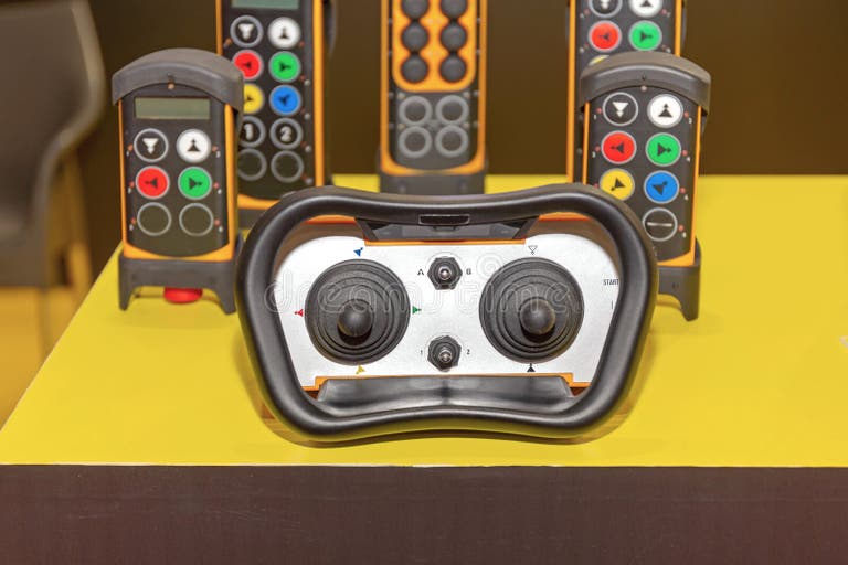 Construction Machines Control Stock Image - Image of display, machinery ...