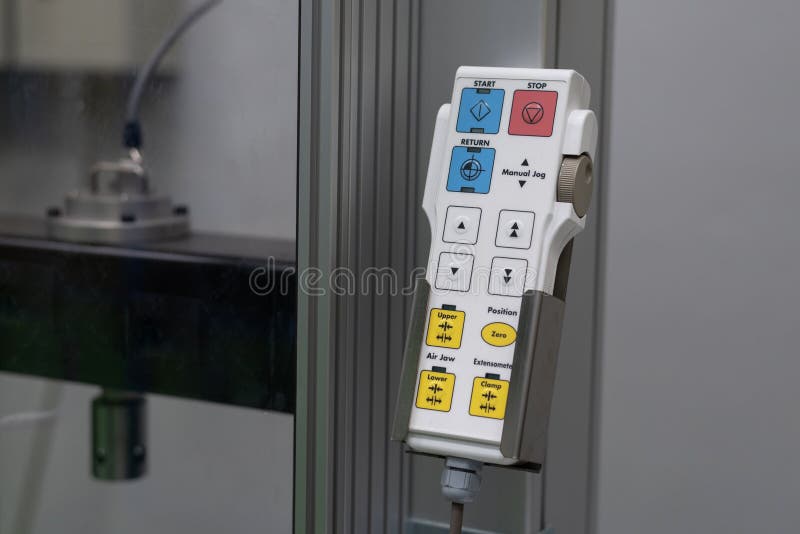 Remote Control for Univasal Testing Machine Stock Image - Image of ...