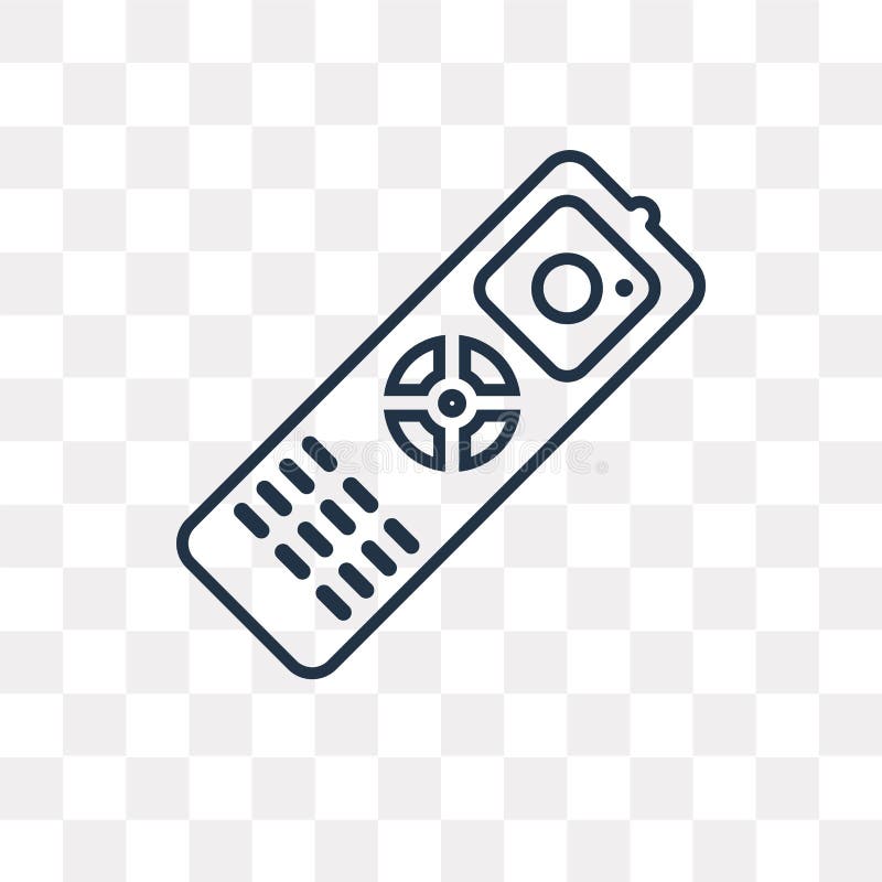 Remote Control Vector Icon Isolated on Transparent Background, L Stock ...