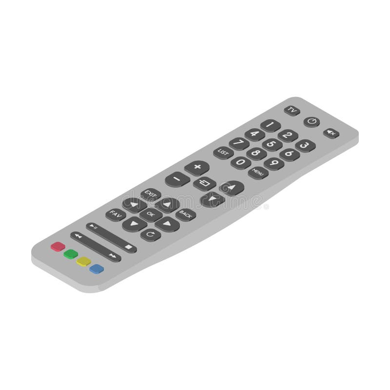 Remote Control Vector Icon. Isometric Vector Icon Isolated on White ...