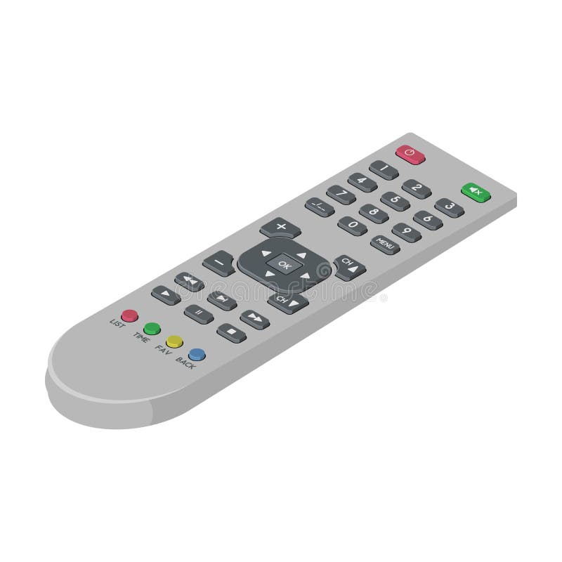 Remote Control Vector Icon. Isometric Vector Icon Isolated on White ...