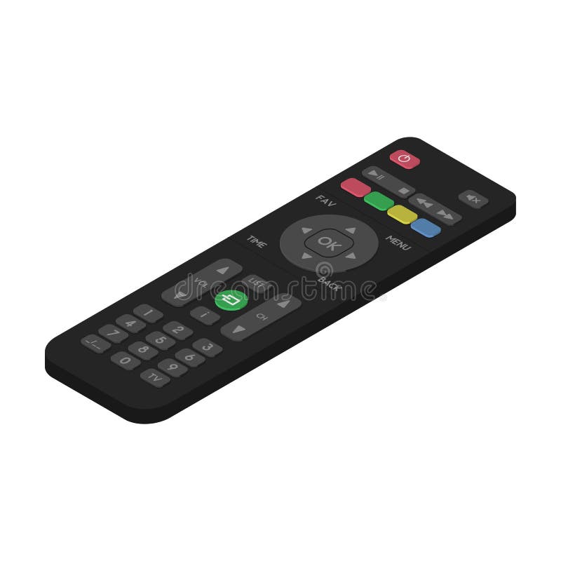 Remote Control Vector Icon. Isometric Vector Icon Isolated on White ...