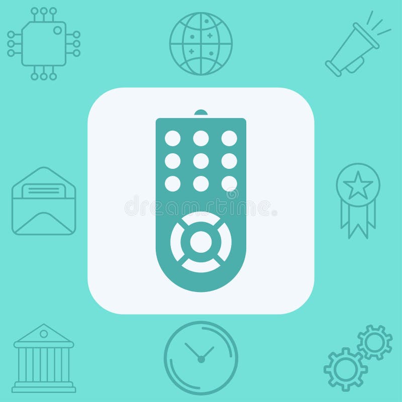Remote Control Vector Icon Sign Symbol Stock Illustration ...