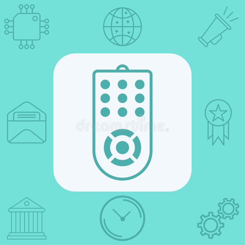 Remote Control Vector Icon Sign Symbol Stock Illustration ...