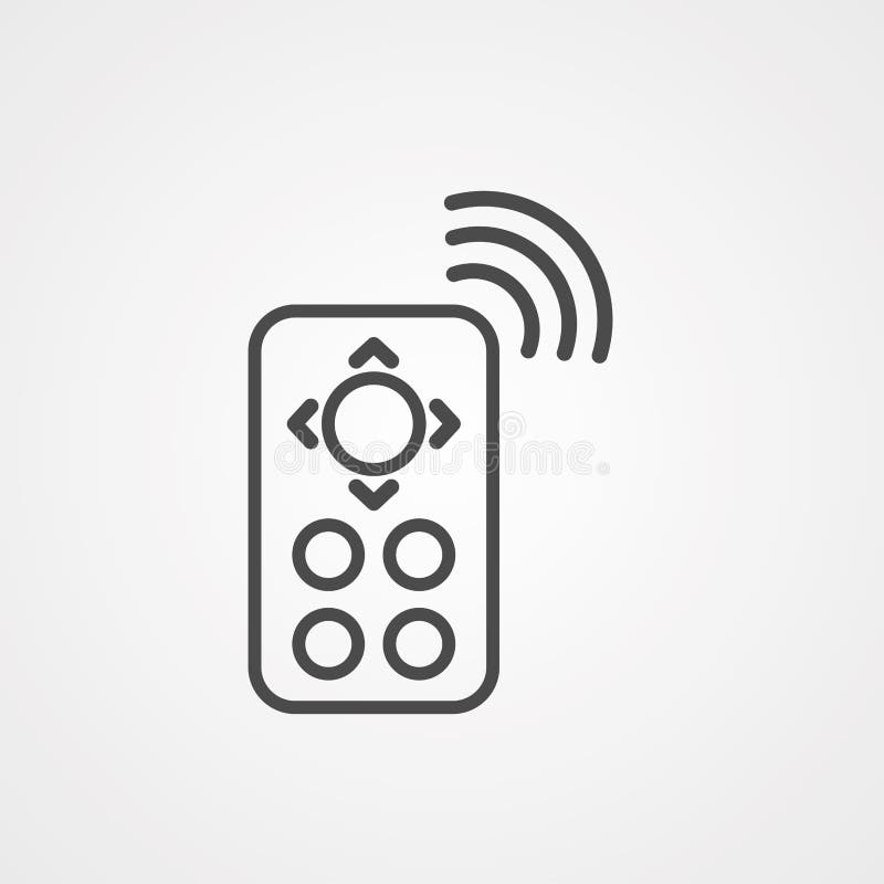 Remote Control Vector Icon Sign Symbol Stock Illustration ...