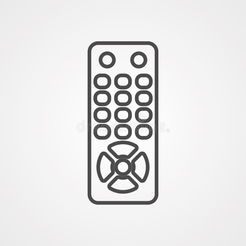Remote Control Vector Icon Sign Symbol Stock Illustration ...