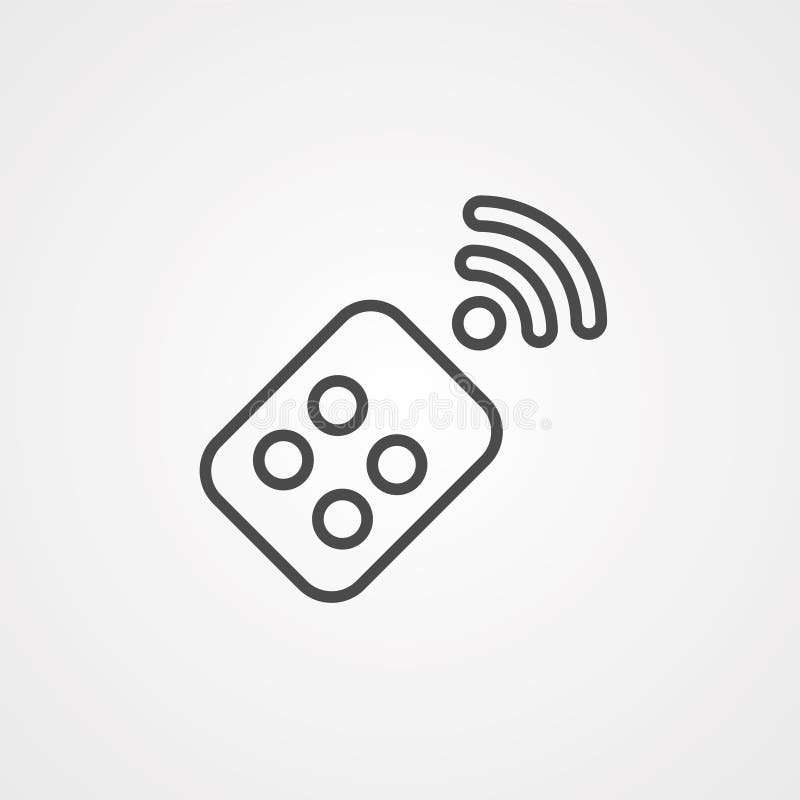 Remote Control Vector Icon Sign Symbol Stock Illustration ...