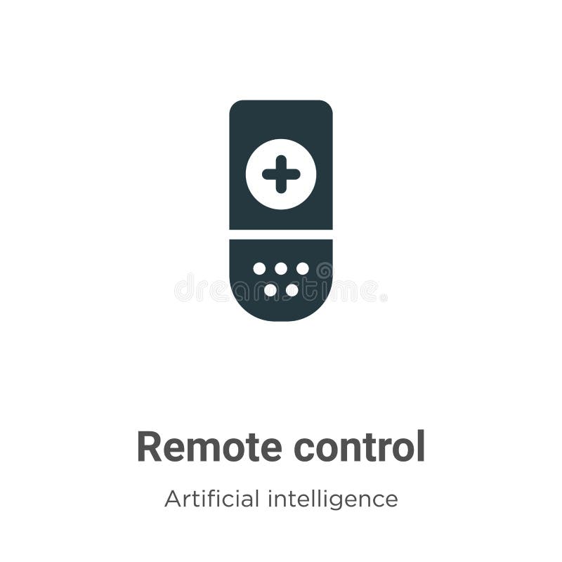 Remote Control Vector Icon on White Background. Flat Vector Remote ...