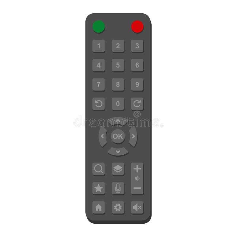 Remote Key Set Vector Illustration Electronic Device Stock ...