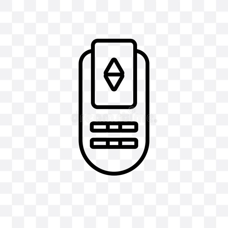 Remote Control Vector Linear Icon Isolated on Transparent Background ...