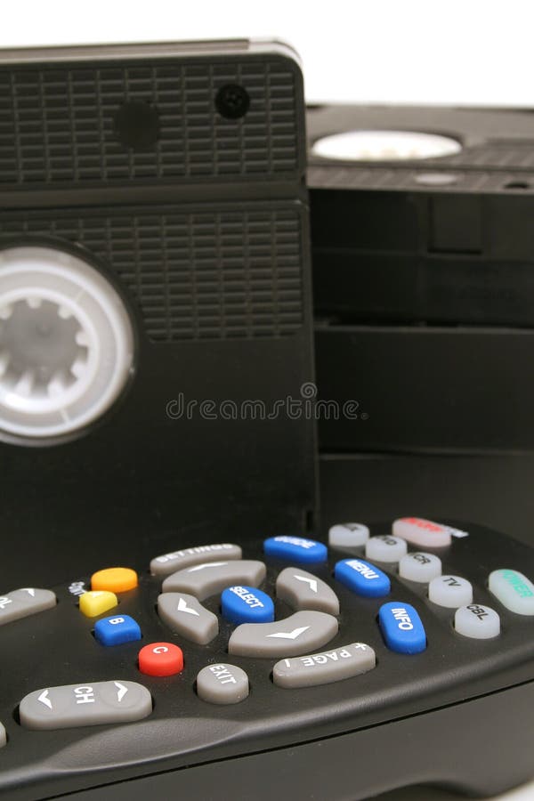 Remote Control Vhs Tapes Background Vertical Picture. Image: 1930335