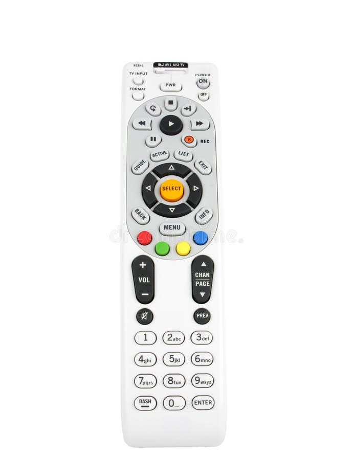 Remote control on white stock image. Image of disc, commander - 13075349