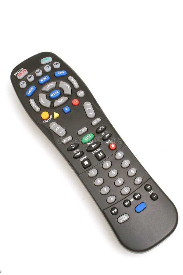 Remote control on white stock image. Image of technology - 1930487