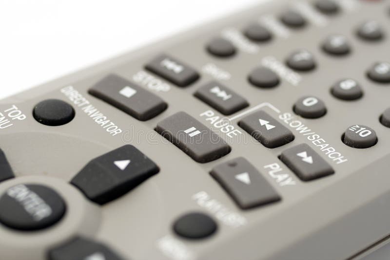 Remote Control on a White Background Stock Photo - Image of closeup ...