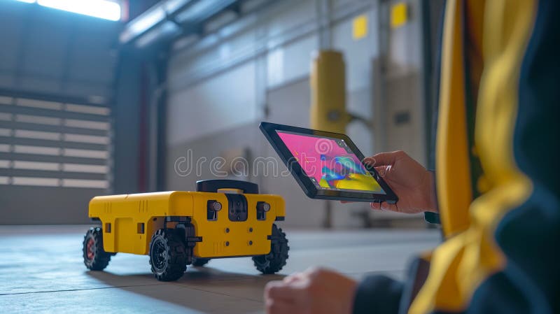 Worker Remotely Controls Industrial Robot in High-Tech Facility ...