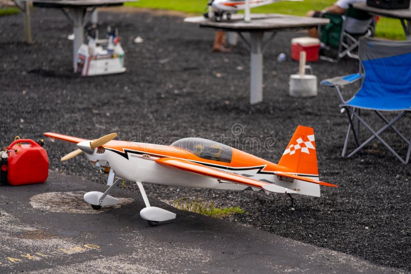 Remote Controlled Airplane with Propellers Stock Image - Image of ...